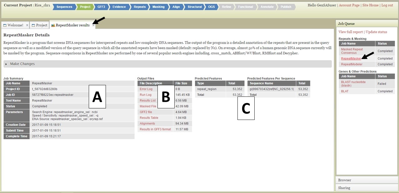 GenSAS Interface | GenSAS v6.0